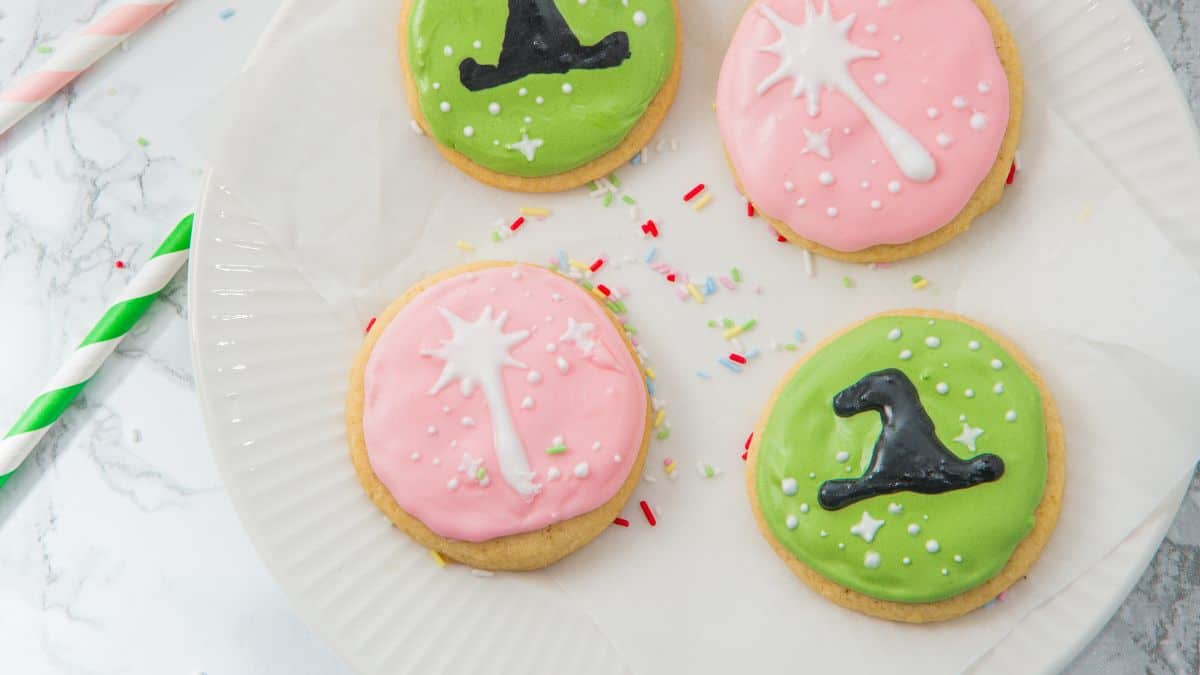 Wicked (The Movie) Themed Birthday Cookies - Bake Me a Cookie